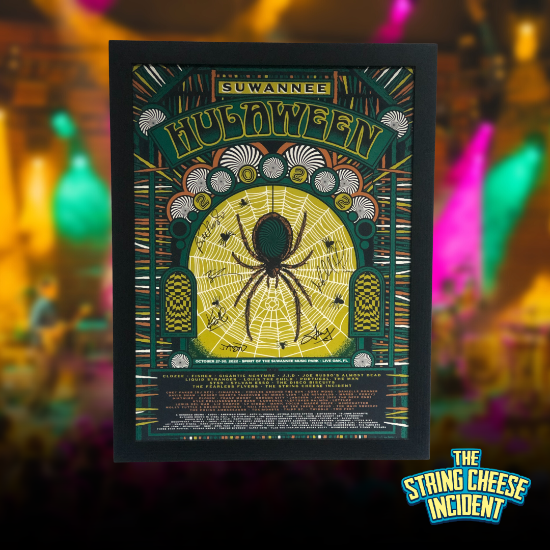 Win a String Cheese Incident Signed Poster from Suwannee Hulaween 2022